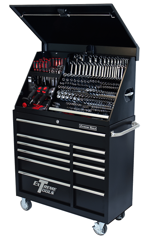 41" EXTREME TOOLS PORTABLE WORKSTATION & ROLLER CABINET COMBO ...